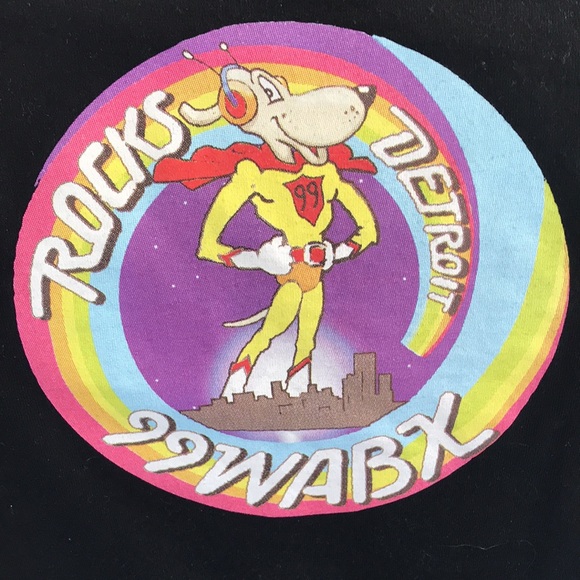 Gildan | Shirts | Detroit Radio Wabx Rocky The X Pup Tshirt 2xl | Poshmark